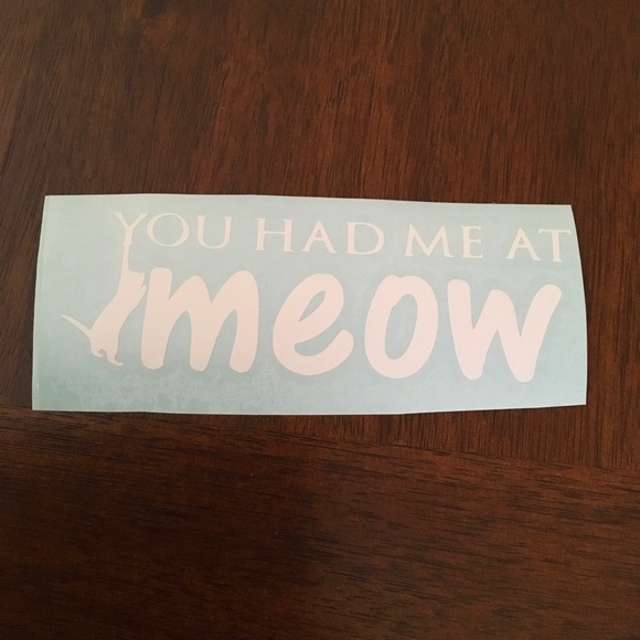 Other | Cat Vinyl Decal | Poshmark